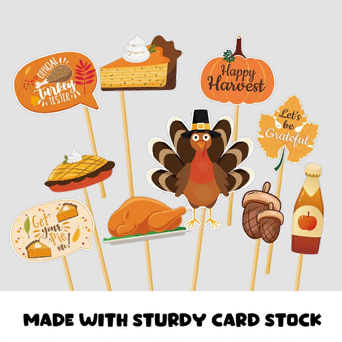 20 Pieces Thanksgiving Photo Booth Props Happy Thanksgiving Day Photo ...