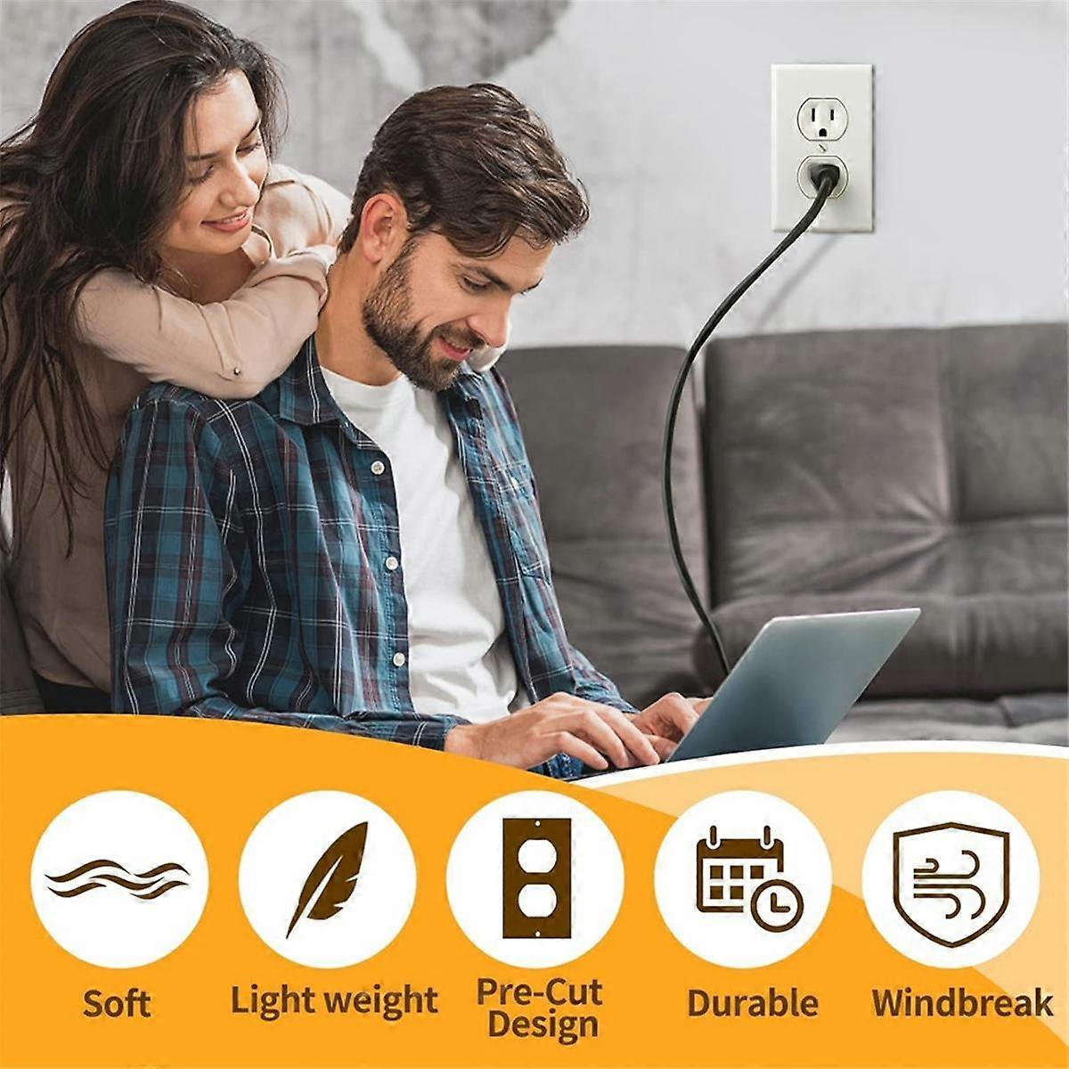 100Pc Electrical Outlet Insulation Pad, for Wall, Switch Socket Cover ...