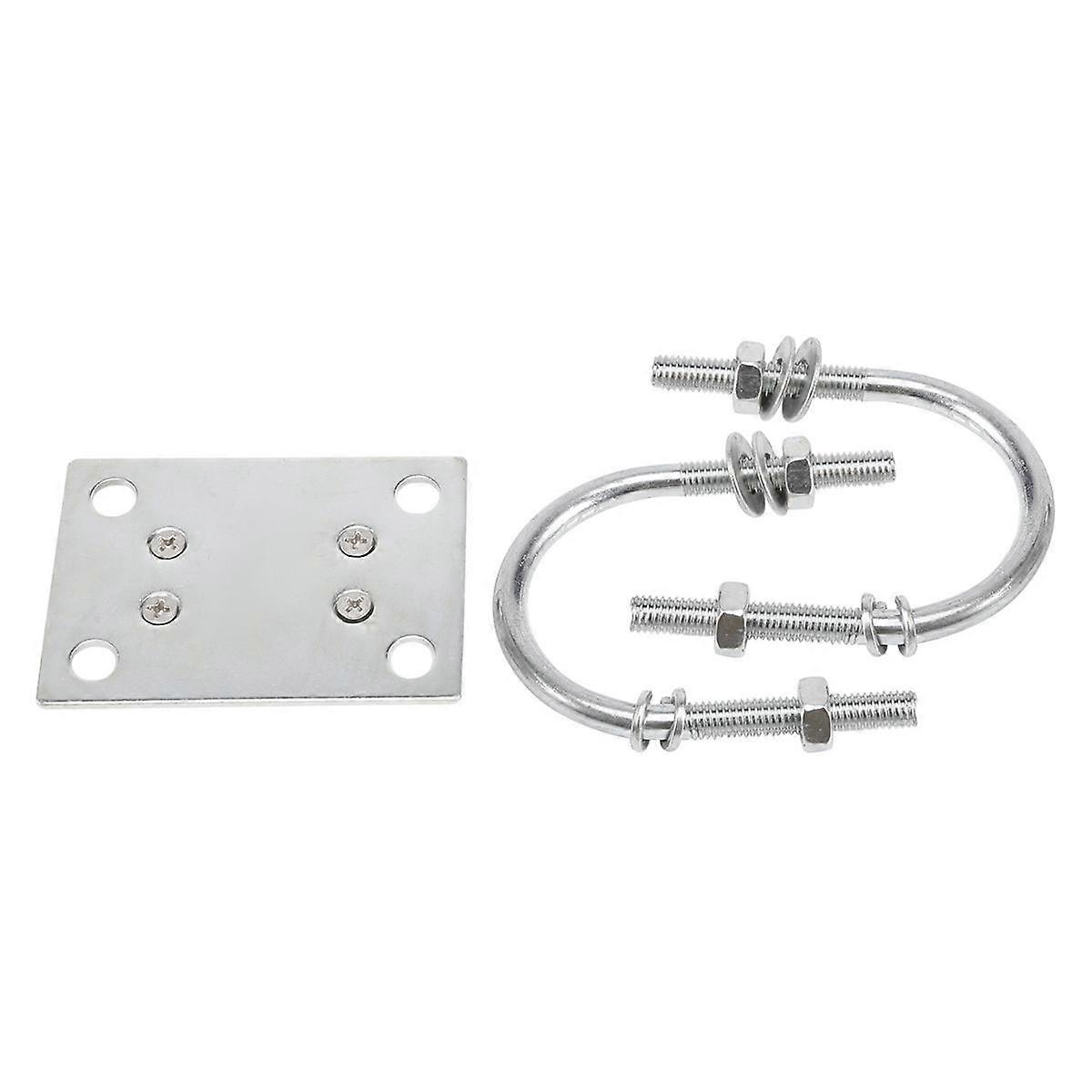 Antenna Mast Clamp Bracket with U-Bolts Anti-Rust Clamp Panel Pipe ...