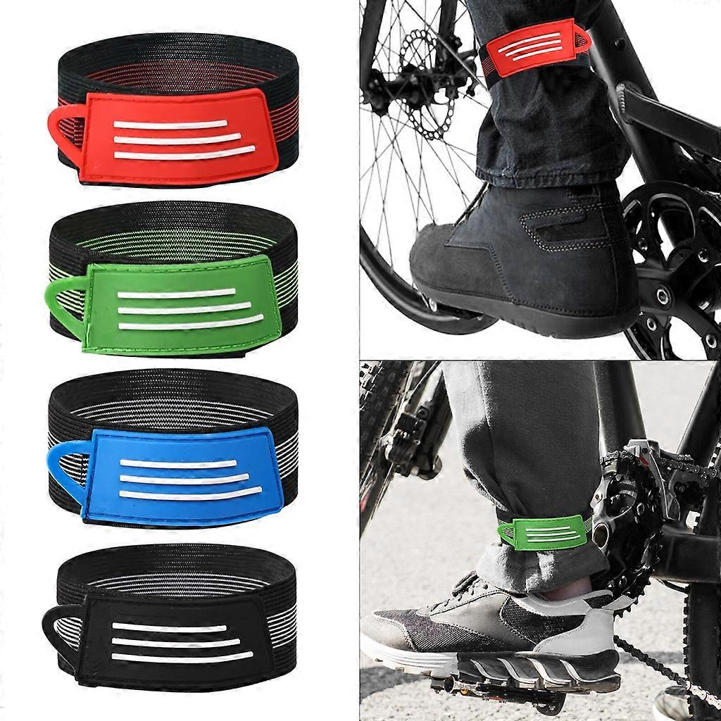 4Pcs Bike Ankle Leg Strap Elastic Bike Ankle Riding Puttee Cycling Safety Bind | Fruugo PL