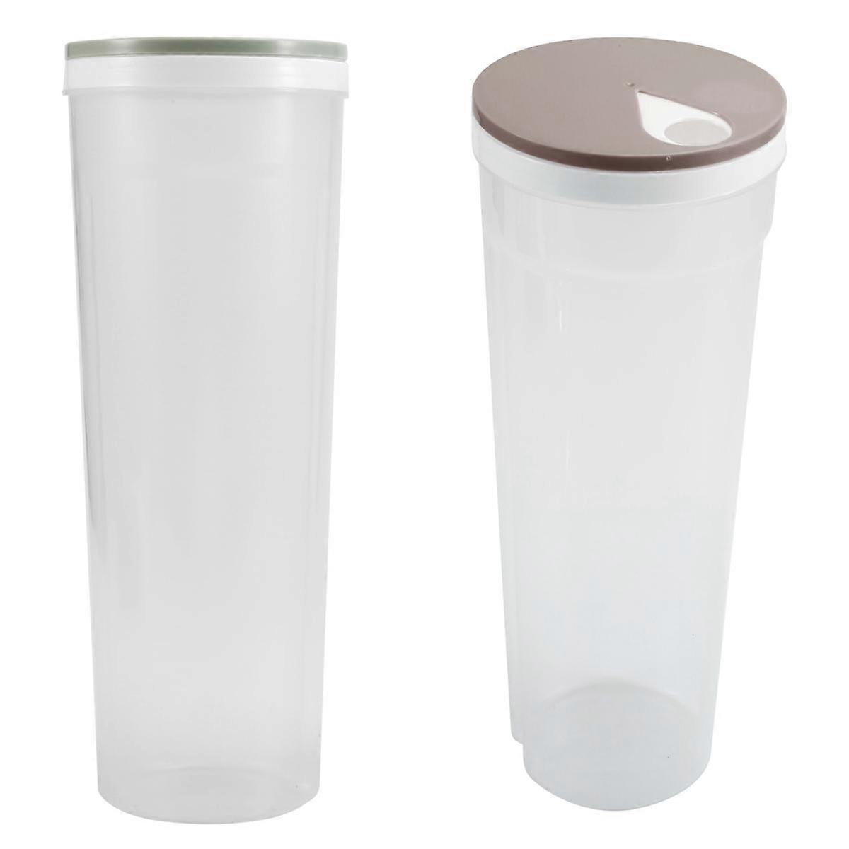 Plastic Spaghetti Container Noodle Pasta Storage Jar with Locking Lid ...