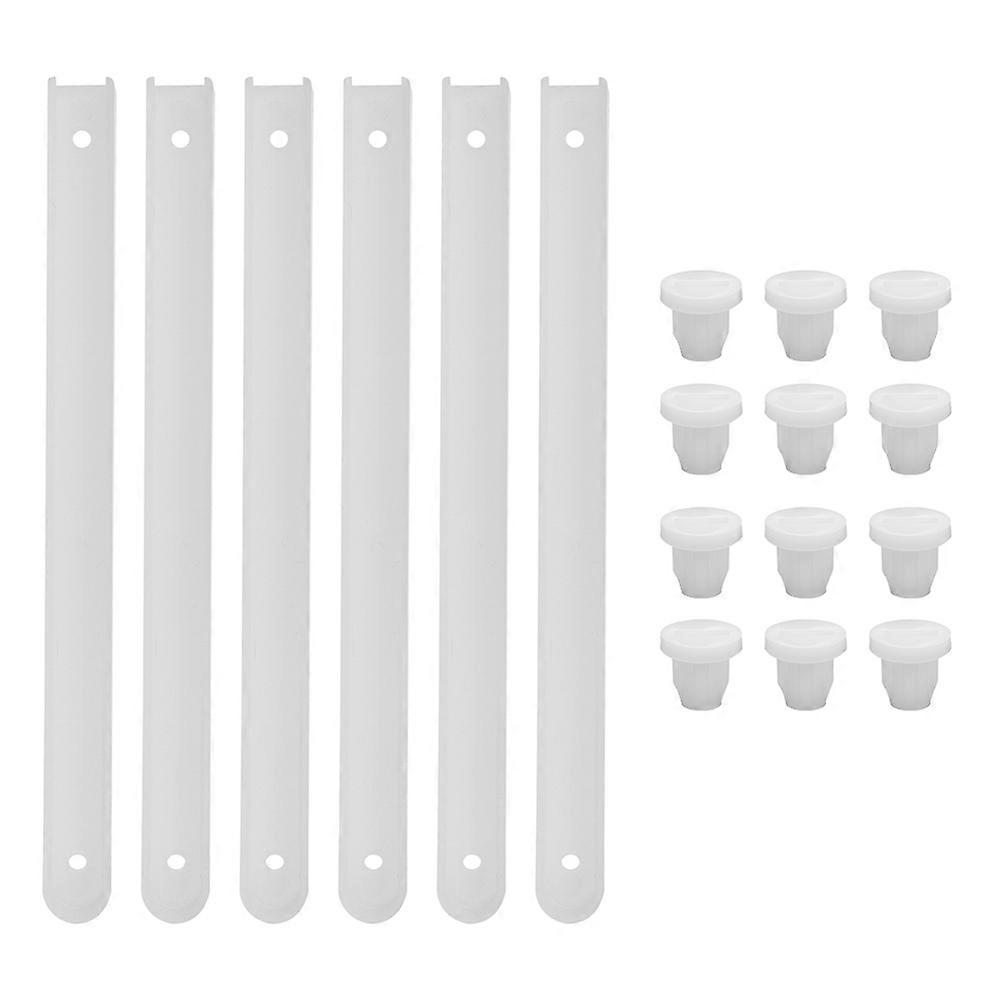 3 Sets White Drawer Drawer Rollers Drawer Glides Keyboard Tray Slides ...