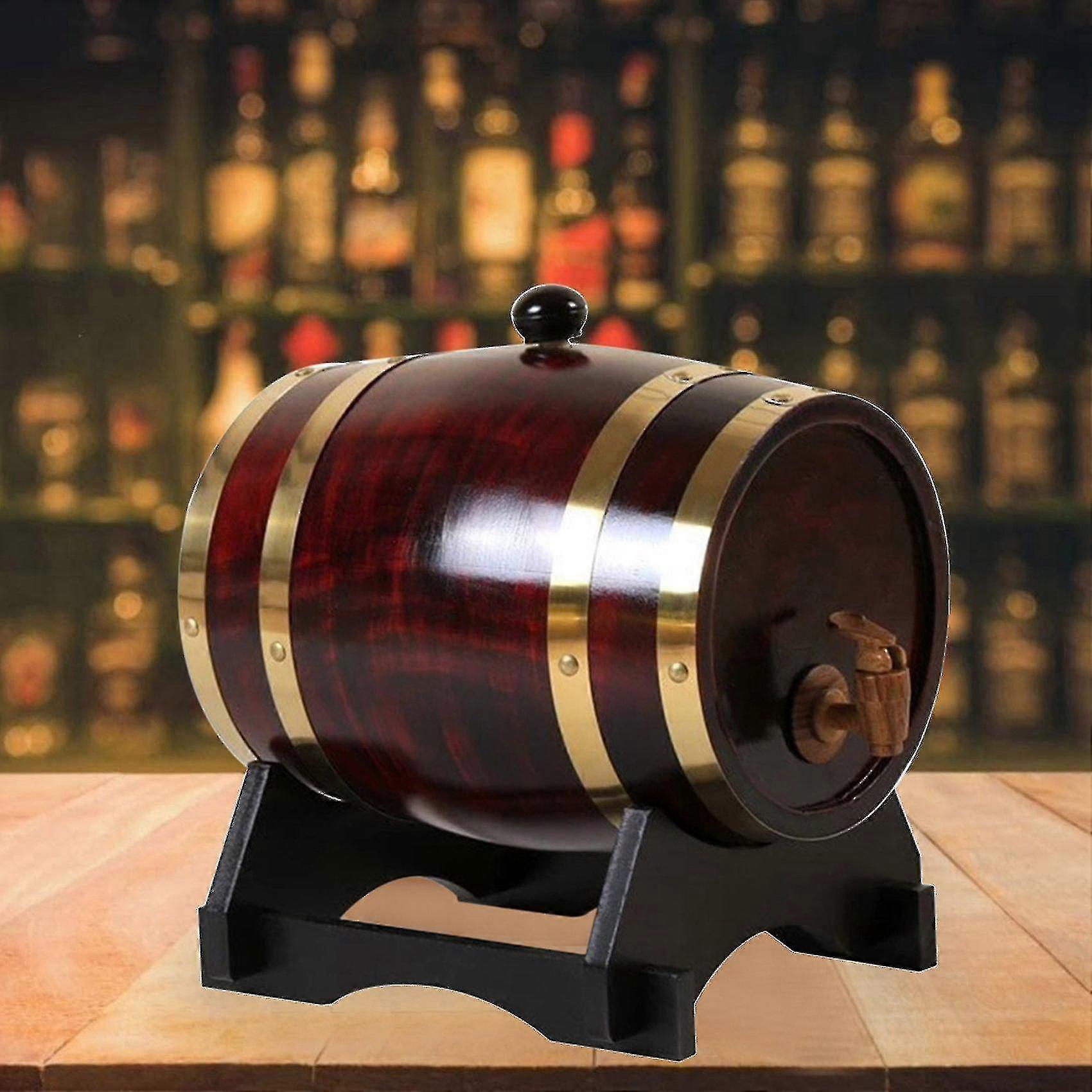 1.5l Whiskey Barrel Dispenser Aging Home Whiskey Barrel Decanter For ...