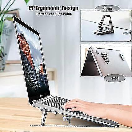 Mini Portable Invisible Laptop Stand with Aluminum Keyboard Cooling ...