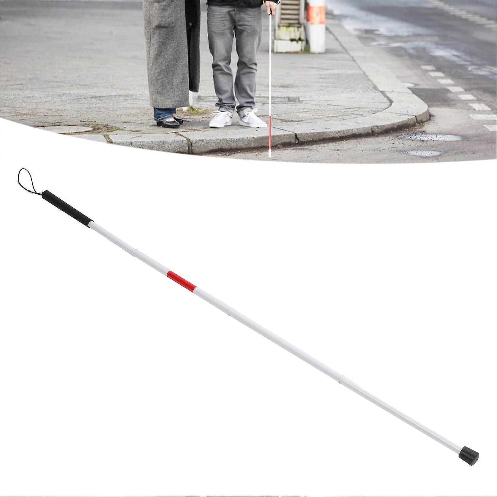 Vision Impaired Walking Aid, Aluminum Mobility Folding Cane with ...