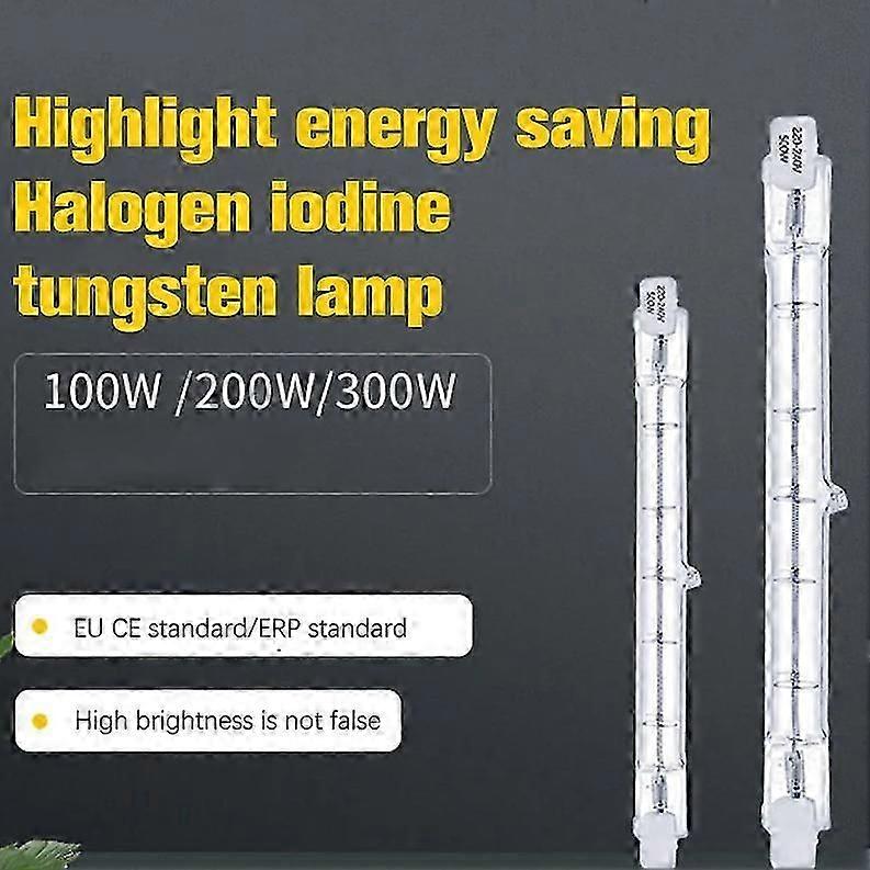 4pcs R7s 118mm 400w Halogen Lamp Pencil Bulb Dimmable Ac 220-240v ...