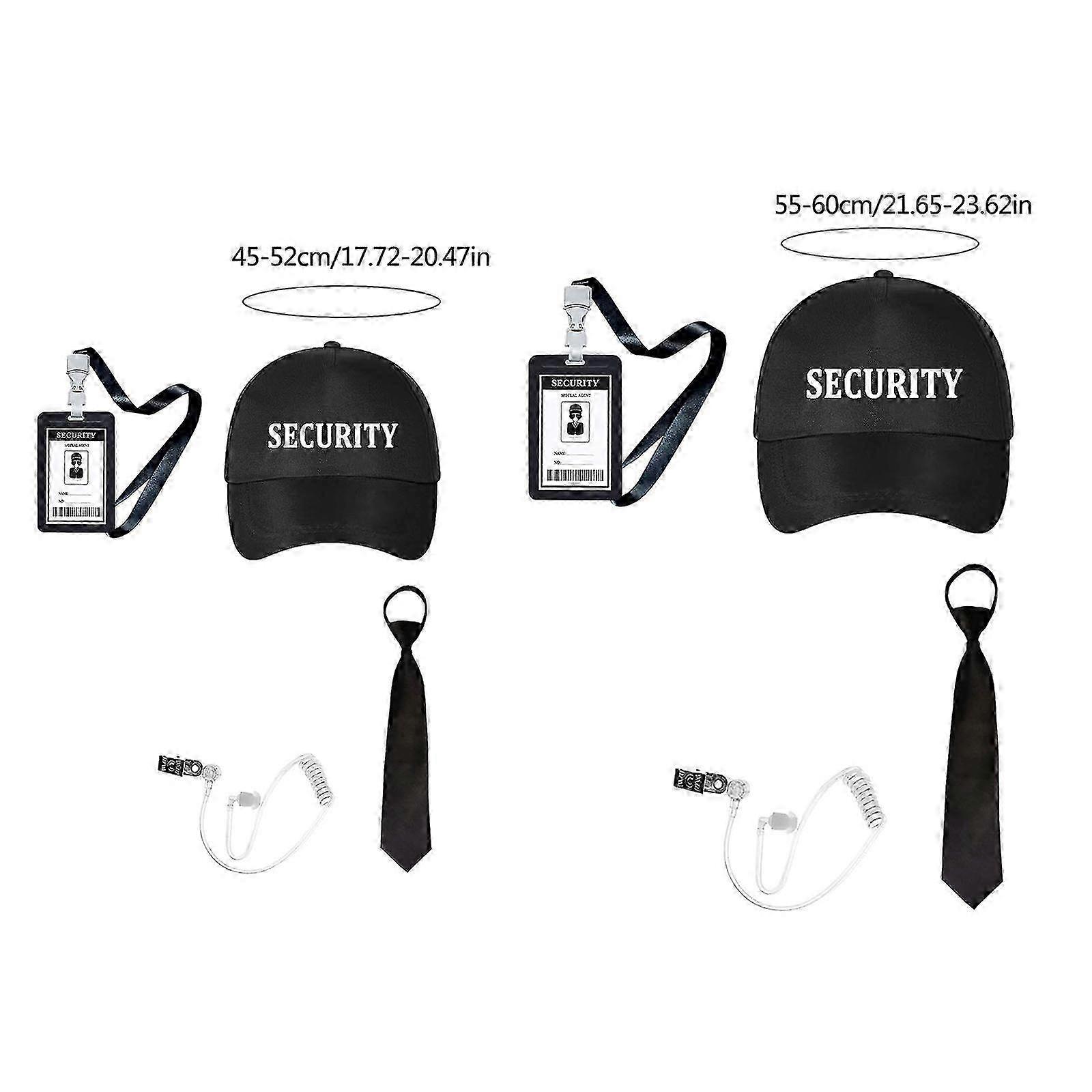 2025 Secret Security Guard Costume Accessories For Adult Kid Secret ...