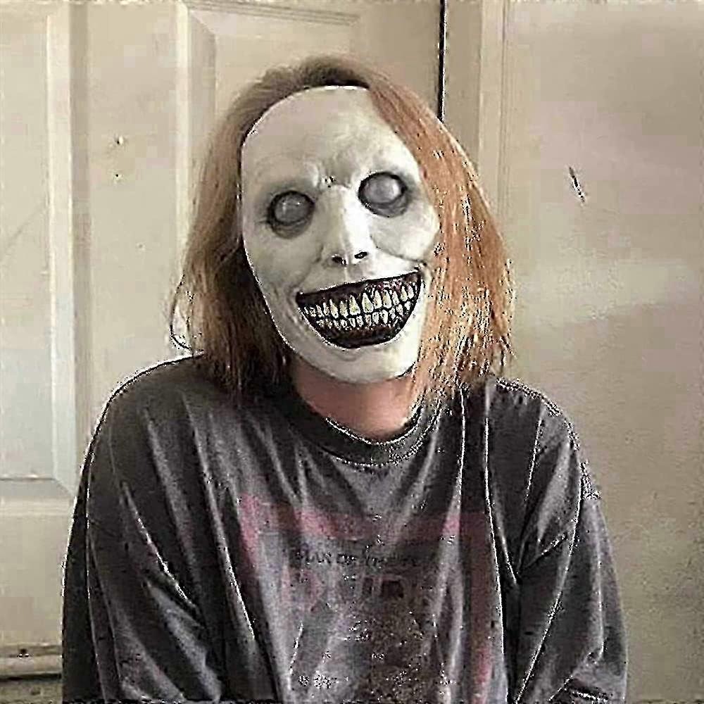 Creepy Party Halloween Masks, Scary Halloween Masks, Smiling Demon Mask ...