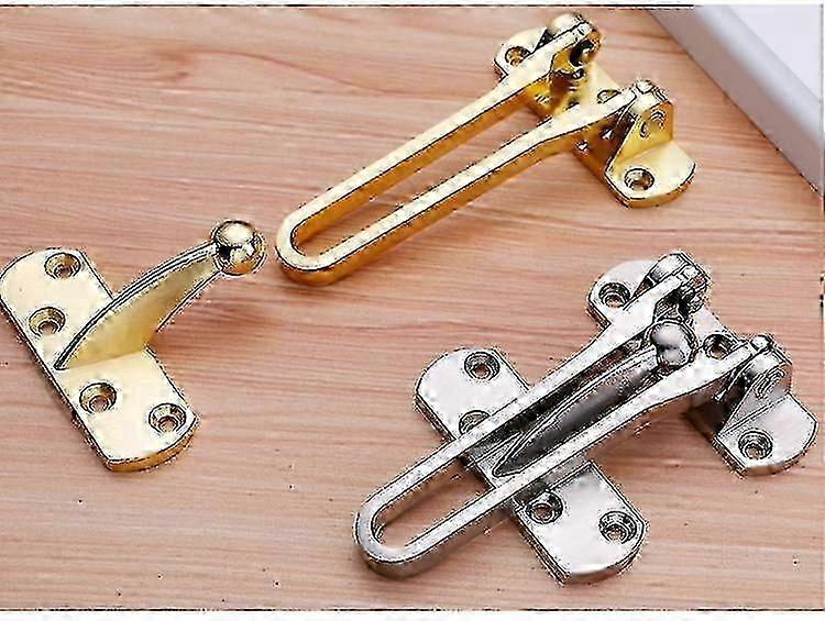 Golden Home Security Door Lock with Swing Bar and Anti-Theft Latch for ...