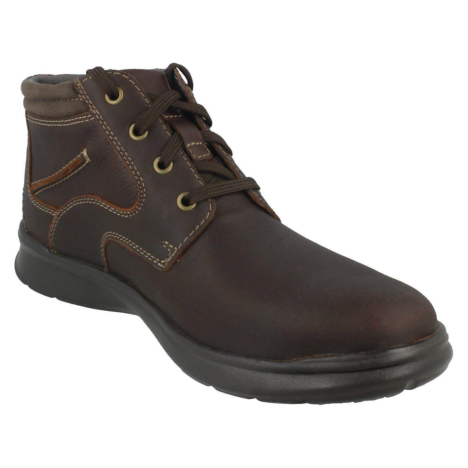 Mens Clarks Casual Lace Up Ankle Boots Cotrell Rise | Fruugo UK