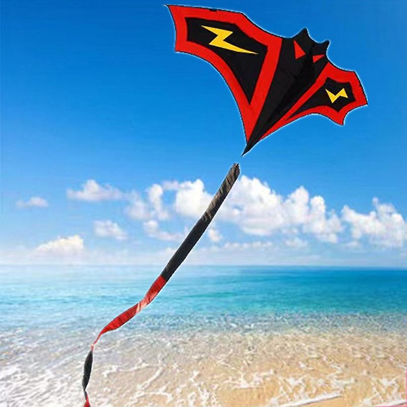 Lightning Bat Kite Breeze Easy To Fly Big Long Tail Cartoon Children's ...