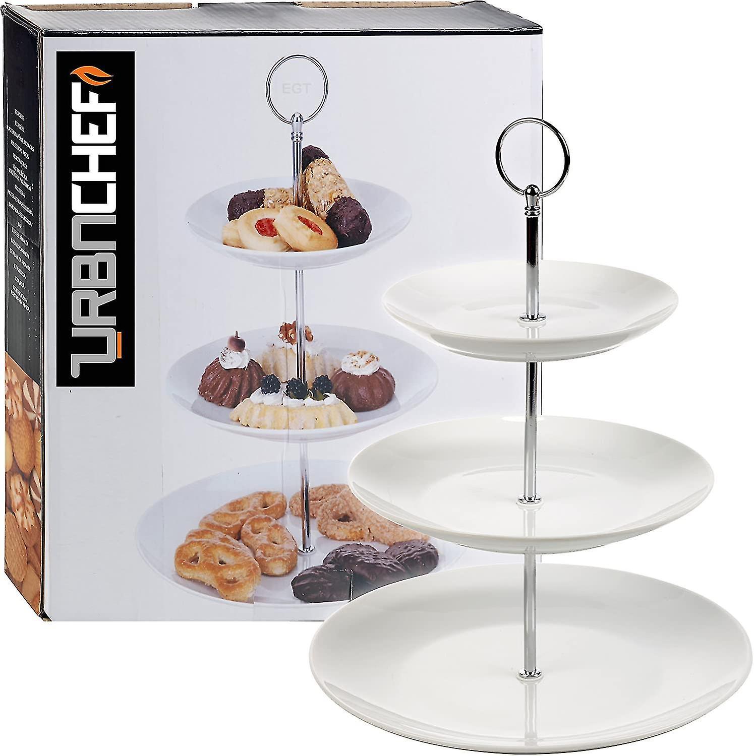 Excellent Houseware Porcelain 3 Tier Serving Dish | Fruugo UK