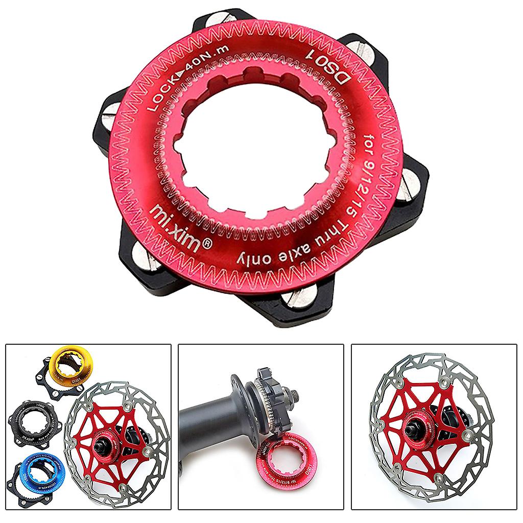 Bike Center Lock Adapter Conversion to 6-Bolt Rotor Washer Gasket Red ...