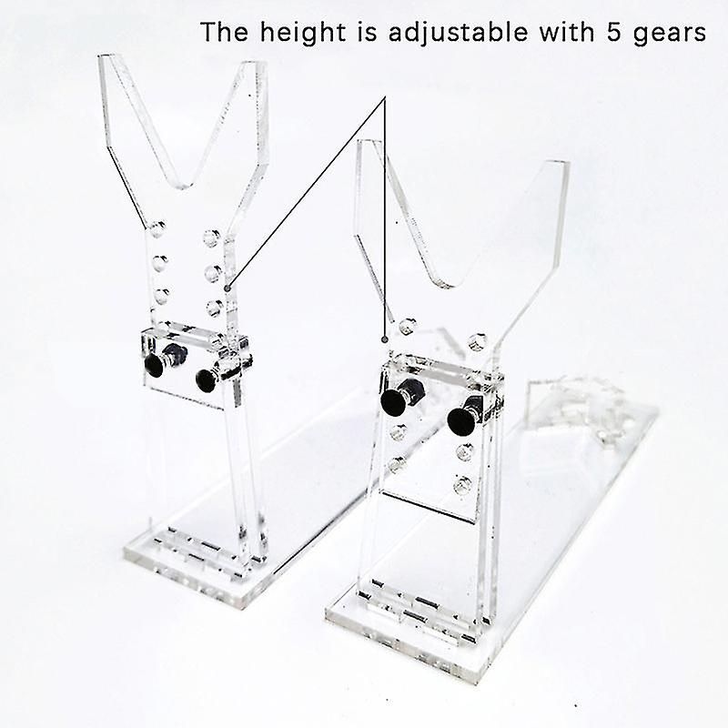 Clear Acrylic Hand Gun Display Stand Pistol Rack Holder For 5 Gears ...