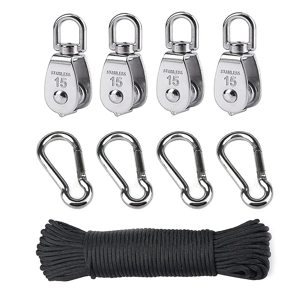 Block pulley, cable lifting pulley, fixed double A pulley, cable pulley ...