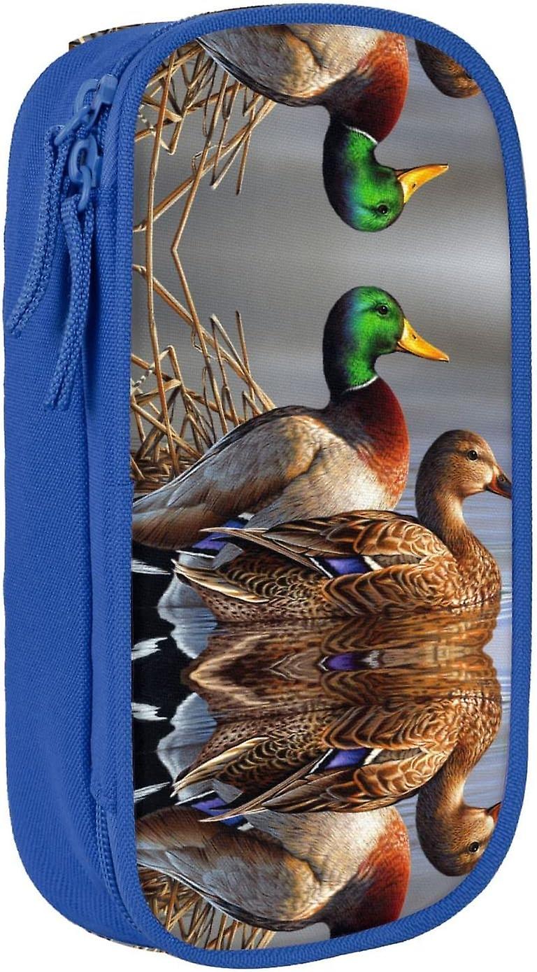 Mallard Duck Pencil Case Pouch Pen Case Simple Stationery Bag College ...