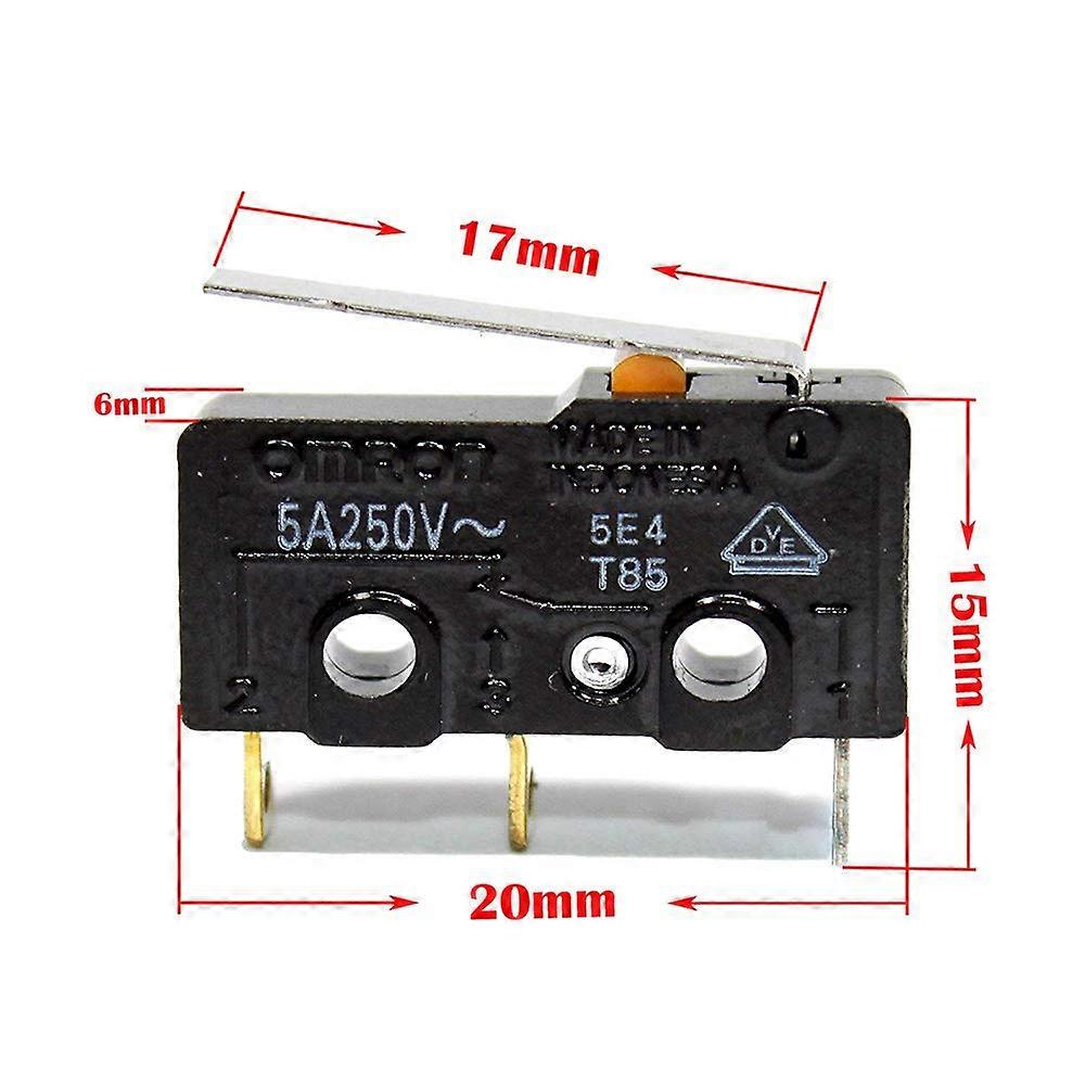Micro Switch, Ss-5Gl 5A 250V Limit Switch, 3 Pin Right Hinge Lever ...