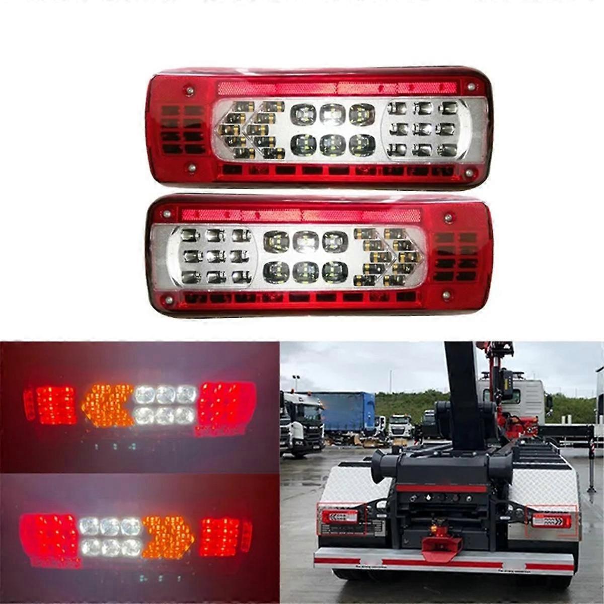 Right Rear Brake Signal Light 24V LED Tail Lamp with Buzzer 82483073 ...