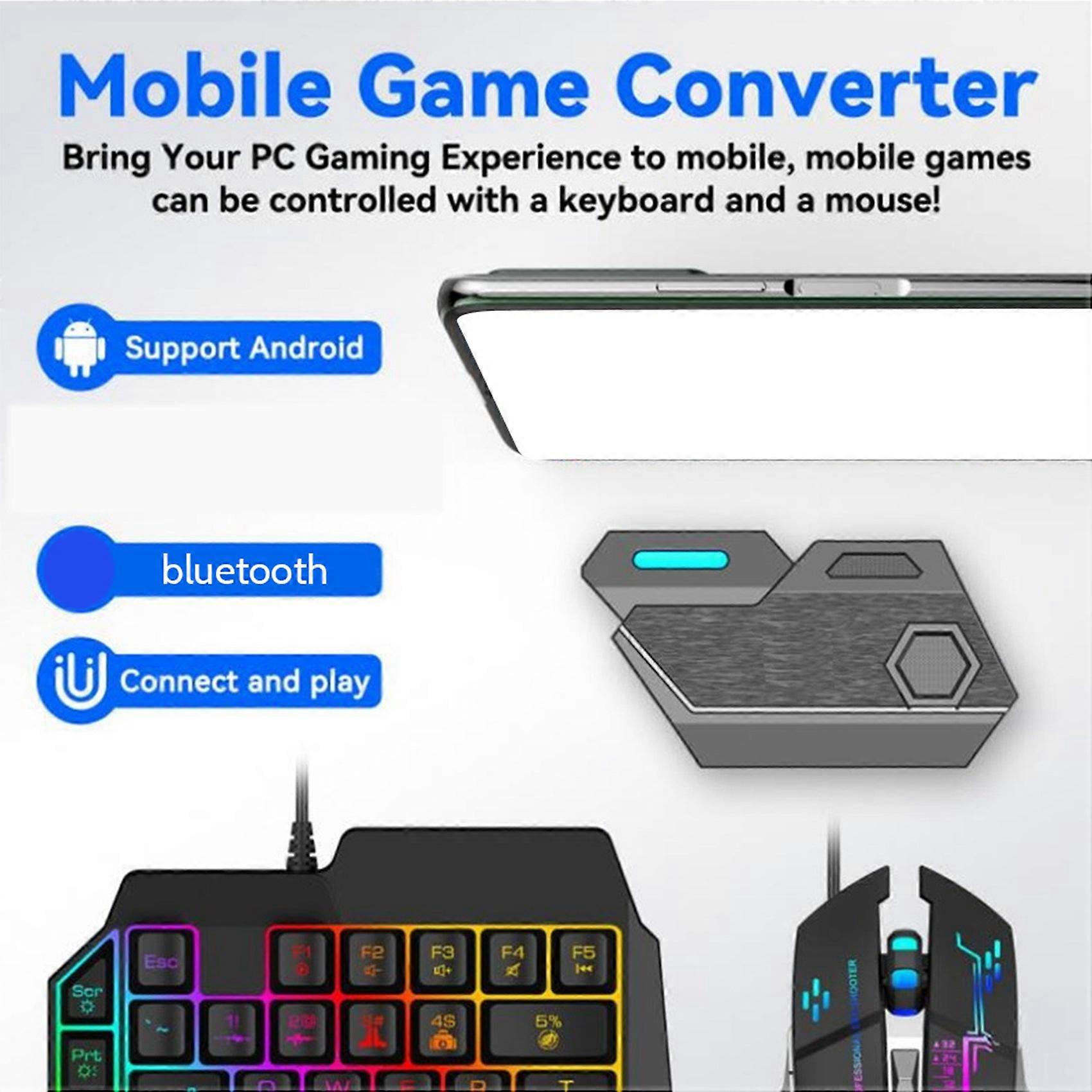Gamepad Mobile for Controller Gaming Keyboard Mouse Converter Bluetooth ...
