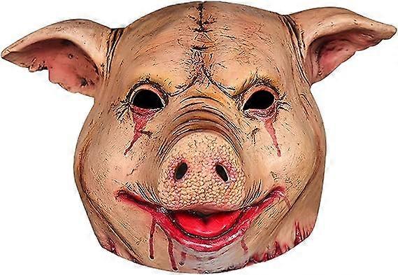 Pig Mask Bloody Animal Head Butcher Mask for Carnival Masquerade ...