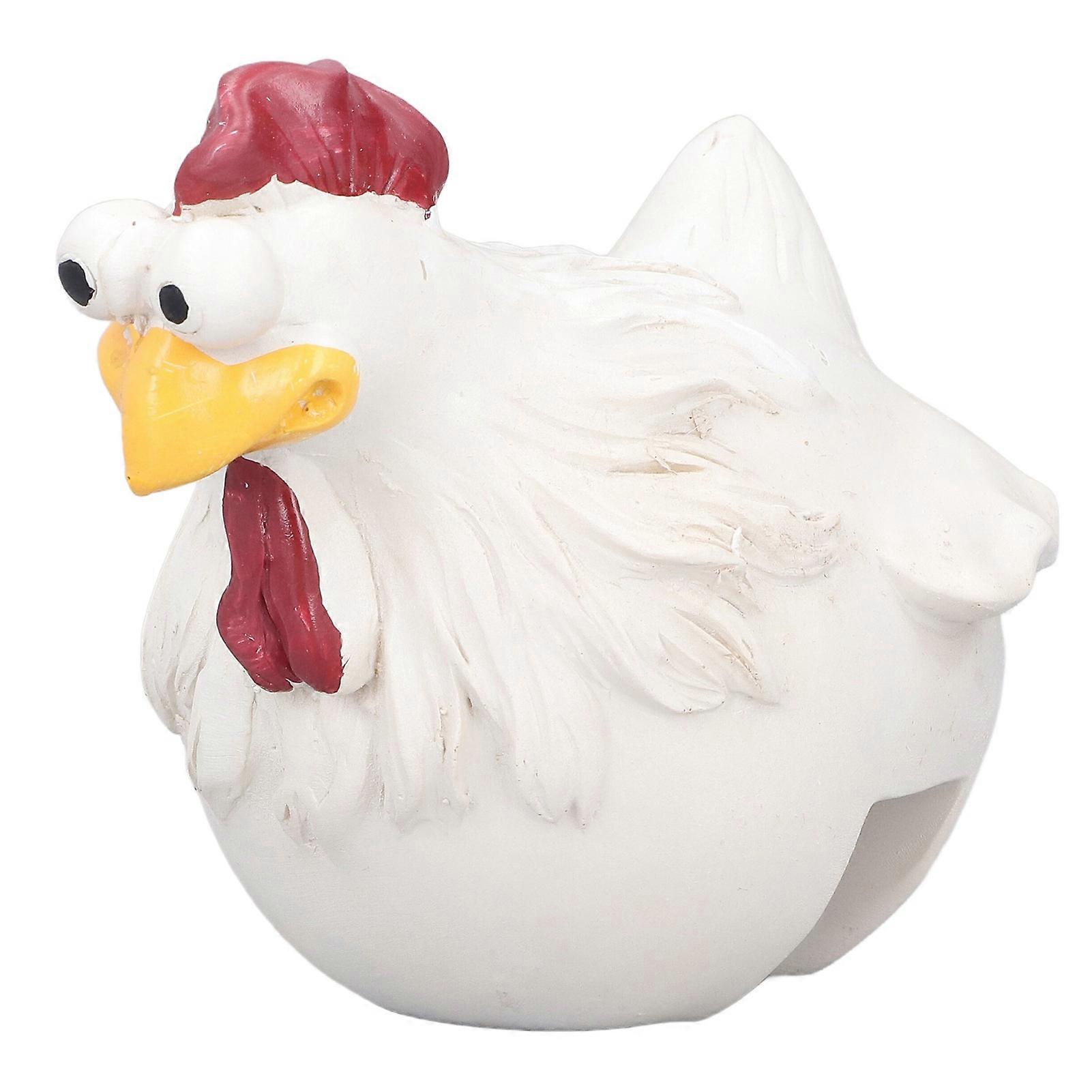 Big Eye Chicken Ornaments Funny Chicken Statues for Garden Stairs Farm ...
