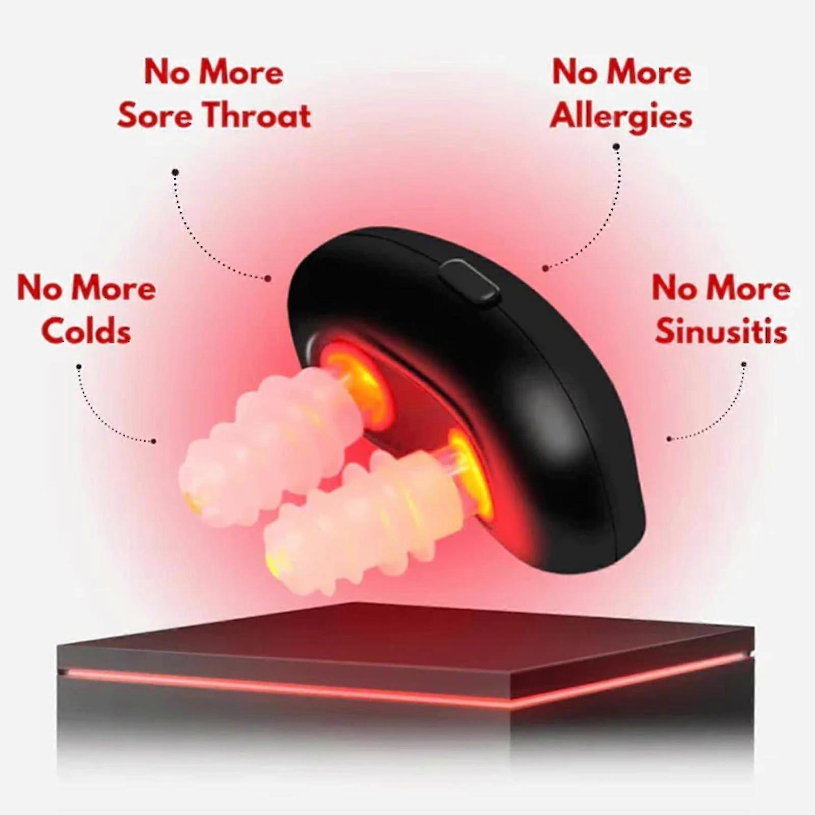 Portable Rhinitis Relief Device - Red Light Therapy For Sinusitis Nasal ...