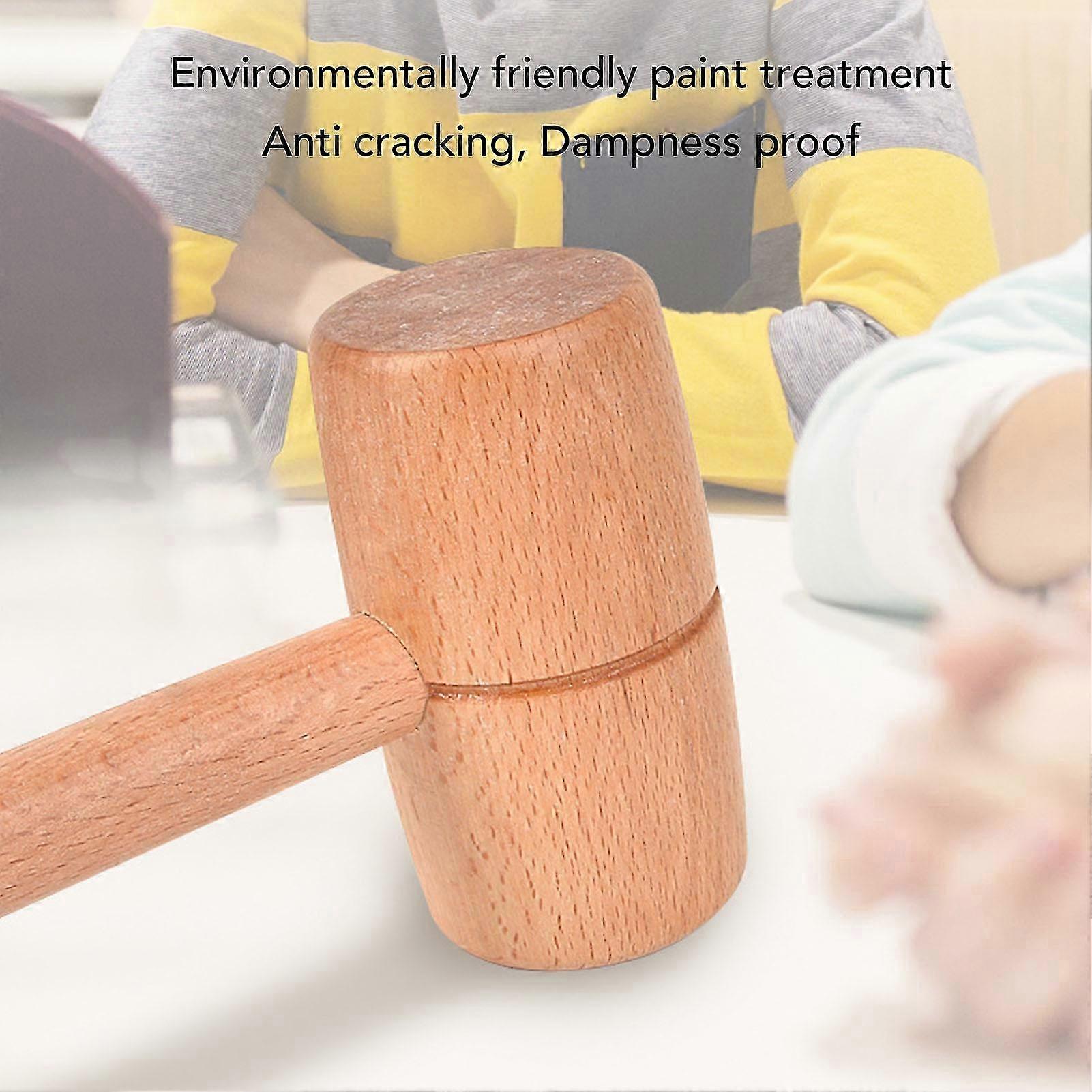 2Pcs Wood Hammer Inset Joint Multi Purpose Wooden Mallet for Factories ...