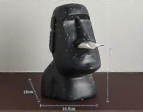Moai Tissue Box Easter Island Boulder Statue Personality Stone ...