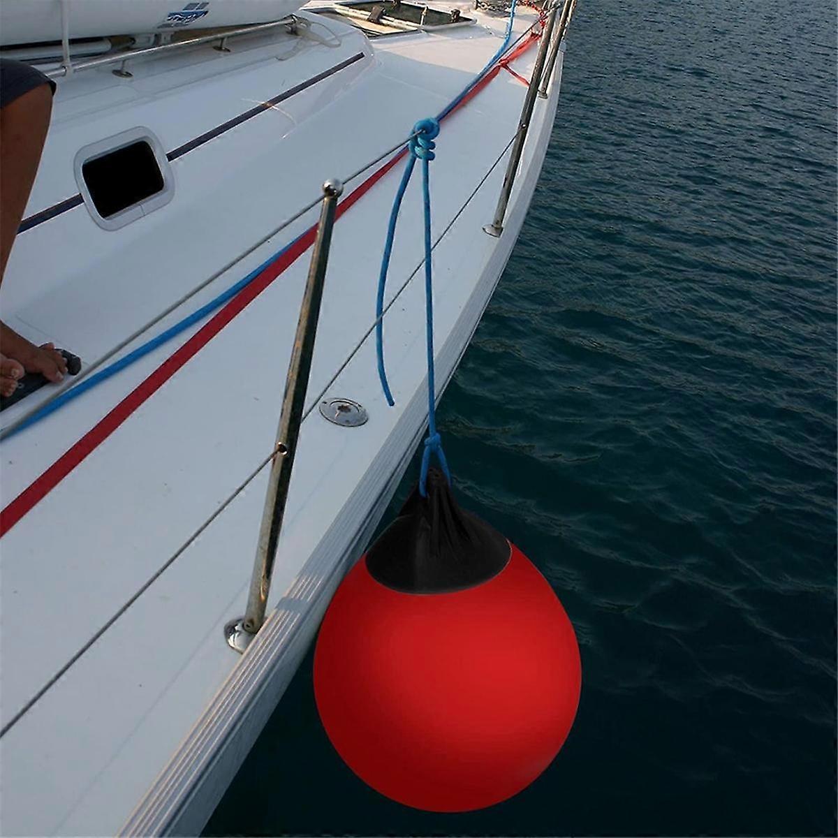 Heavy Duty PVC Boat Fenders Ball Round Anchor Buoy Dock Bumper Ball ...
