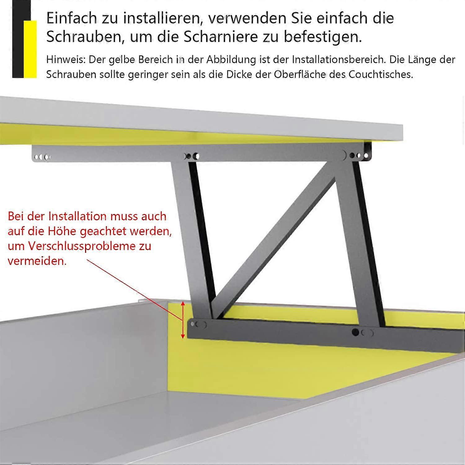 1 pair of table mechanism coffee table hinge lifting mechanism folding ...