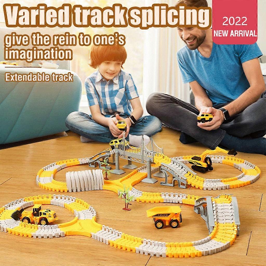 Easy Assembly Race Track & DIY Race Track Set Educational Toy Preschool ...