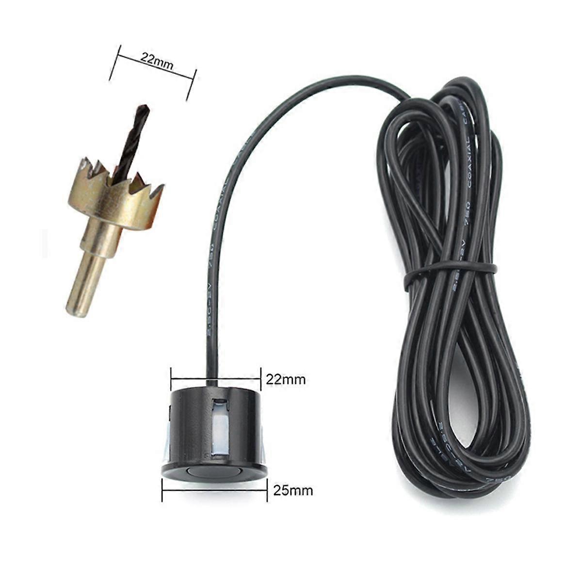 Kit de capteur de stationnement sans fil Affichage LCD 4 sondes radar Système de détection de ...