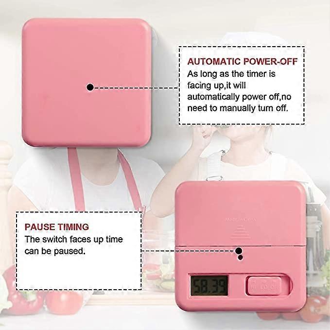 Creative Rubik's Cube Timer Kitchen Timer Gravity Sensing Flip ...