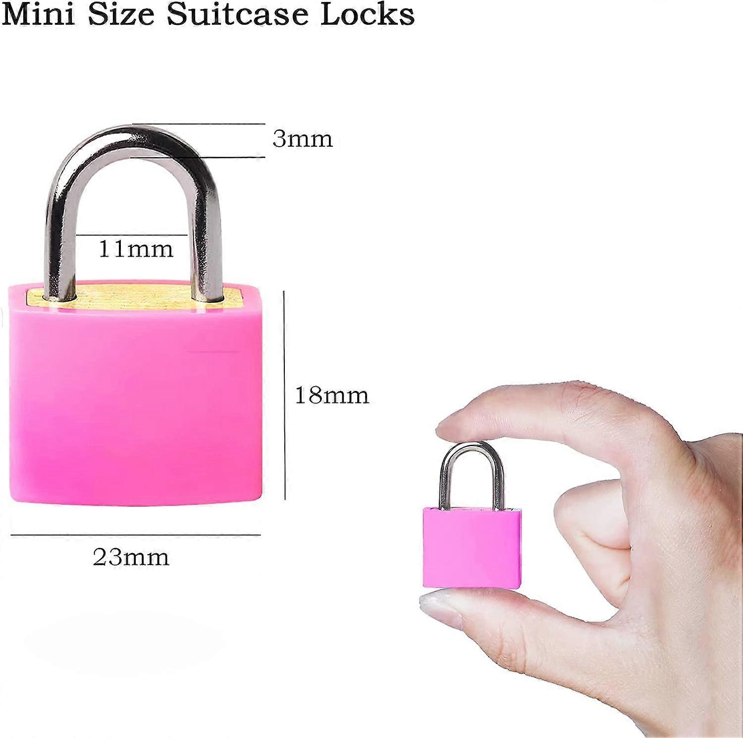 Suitcase Lock with Key - Luggage Padlock Small for Travel Lockers ...