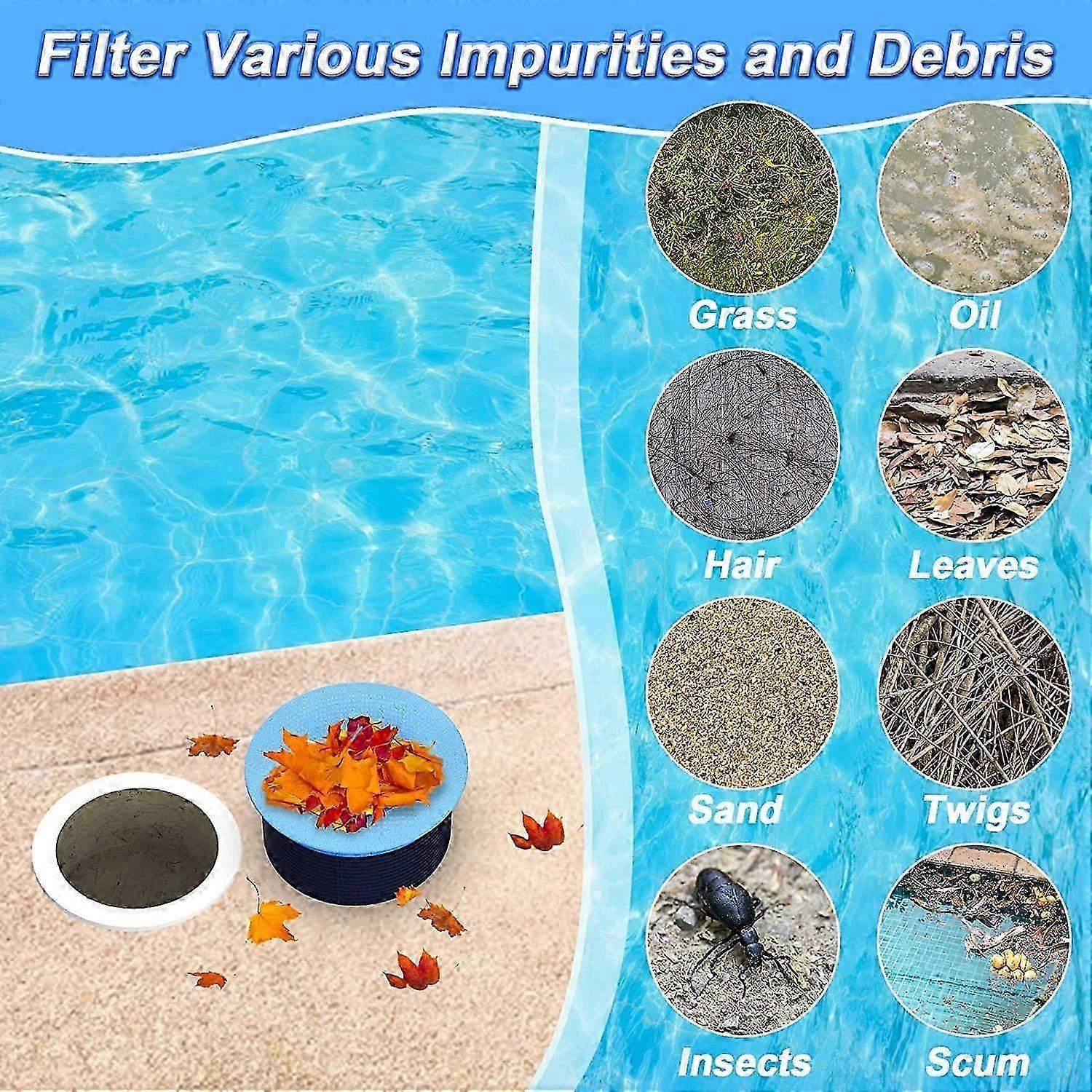 Swimming Pool Filter Skimmer, 30 Pool Skimmer Socks Net Skimmer, Pool ...