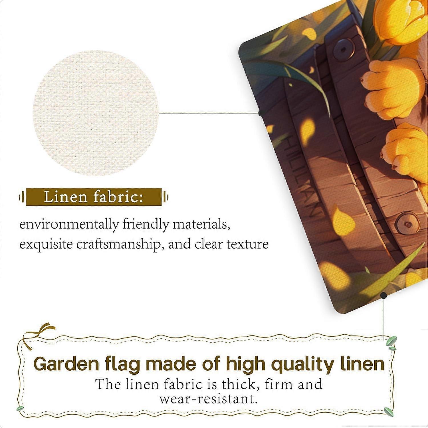 Tiger Garden Flag Spring Tulip-Garden Flag Double Sided Waterproof ...