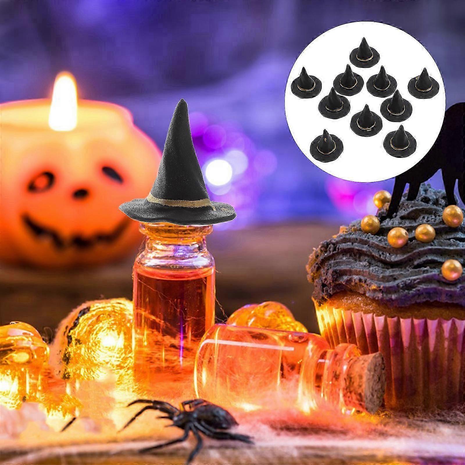 20pcs Mini Witch Hats Crafts Miniature Witch Hats Halloween Party Photo Prop Diy Mini Witch Hats ...