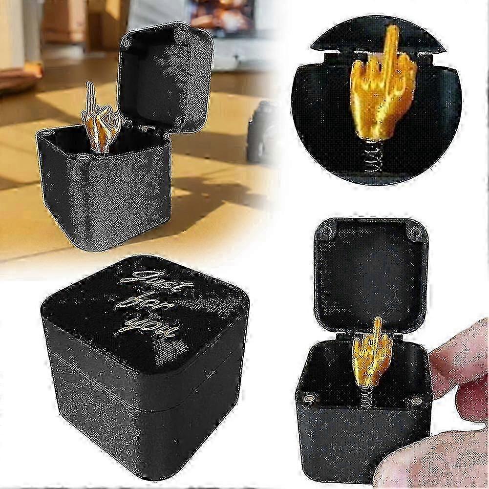 Middle Finger Surprise Present Box Funny Spoof Hand Prank Pops-Up ...