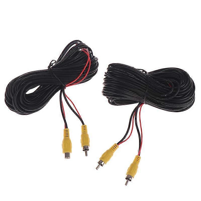 RCA Male Female Car Reverse Rear View Camera Video Extension Cable Cord ...