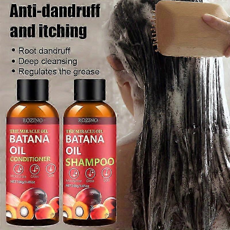 Batana Oil Shampoo and Conditioner Set, Deeply Cleanses, Refreshes ...