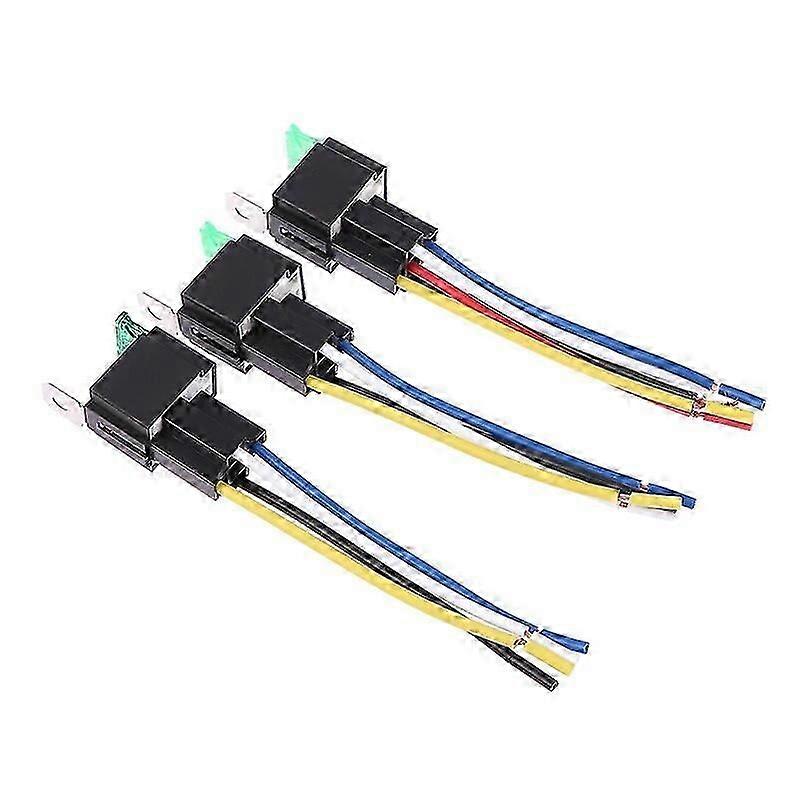 1Pc 4 Pin 5 Pin 30A Auto Relay With Fuse Coil Voltage 12V/24V DC Relay ...