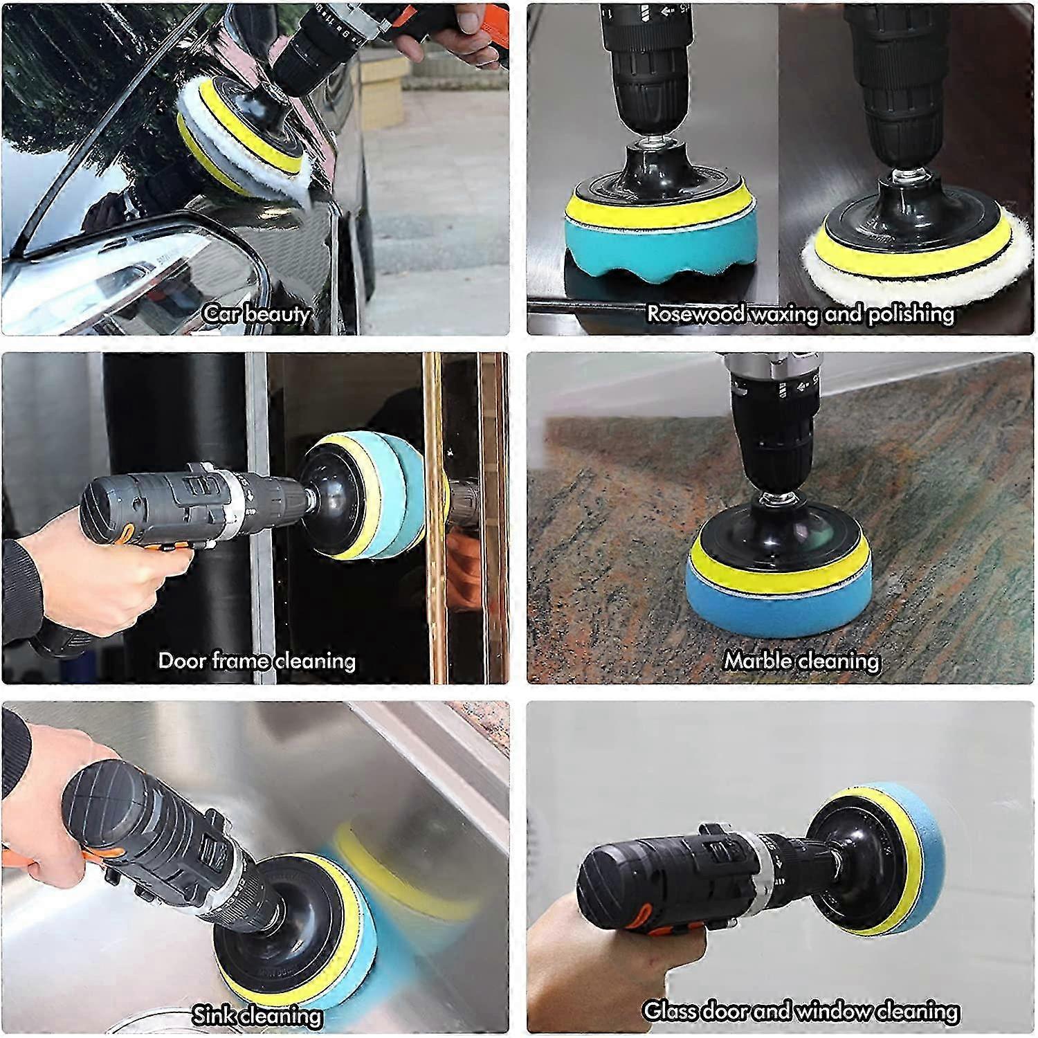 11pcs Polishing Sponges 76mm Buffing Pad Polishing Kit Sponge with M10 ...