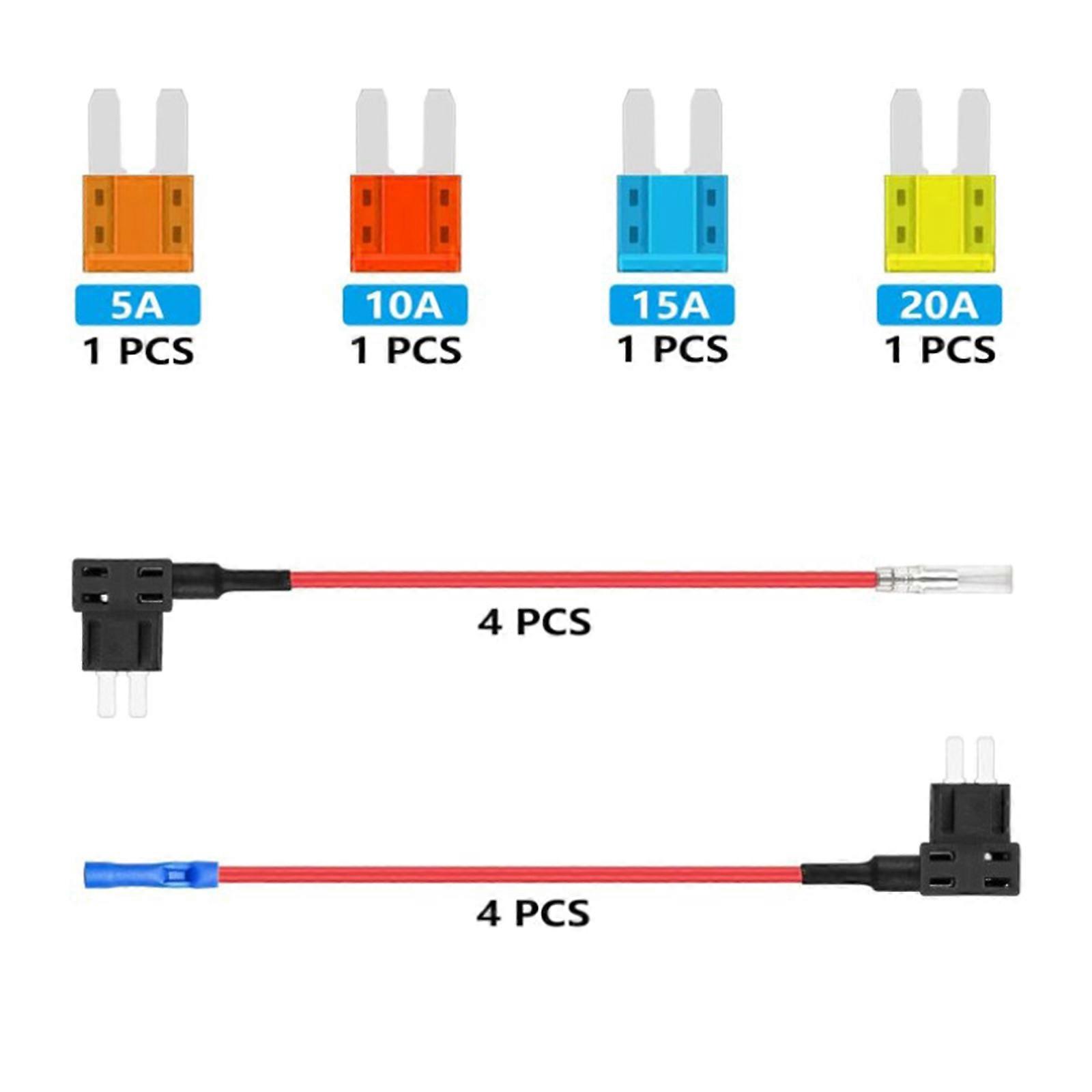 Auto Fuses Tap Kit Standard Blade Fuses with Easy Installation for ...