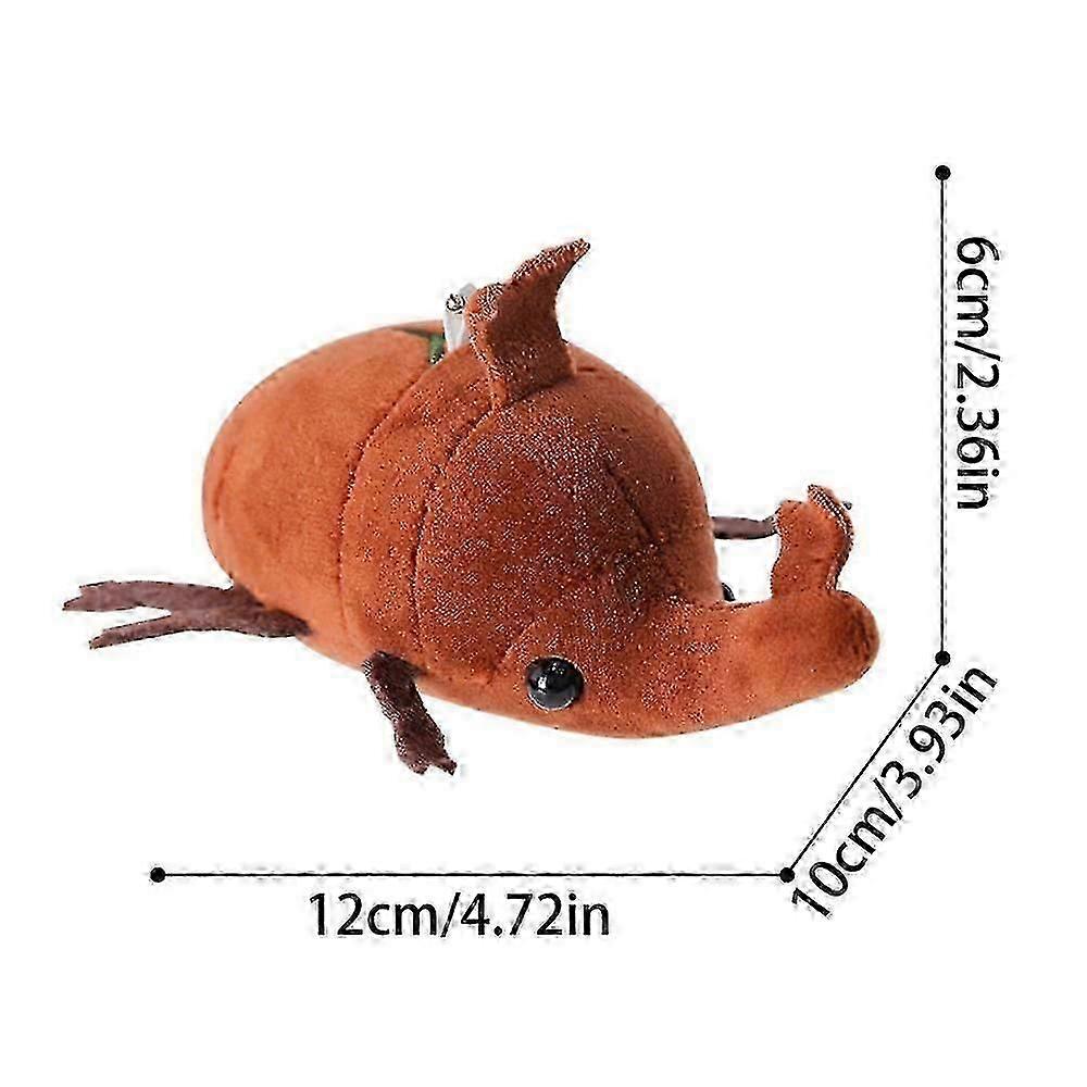 Beetle Plush Realistic Chalcosoma Atlas Animal Crustaceans Model ...
