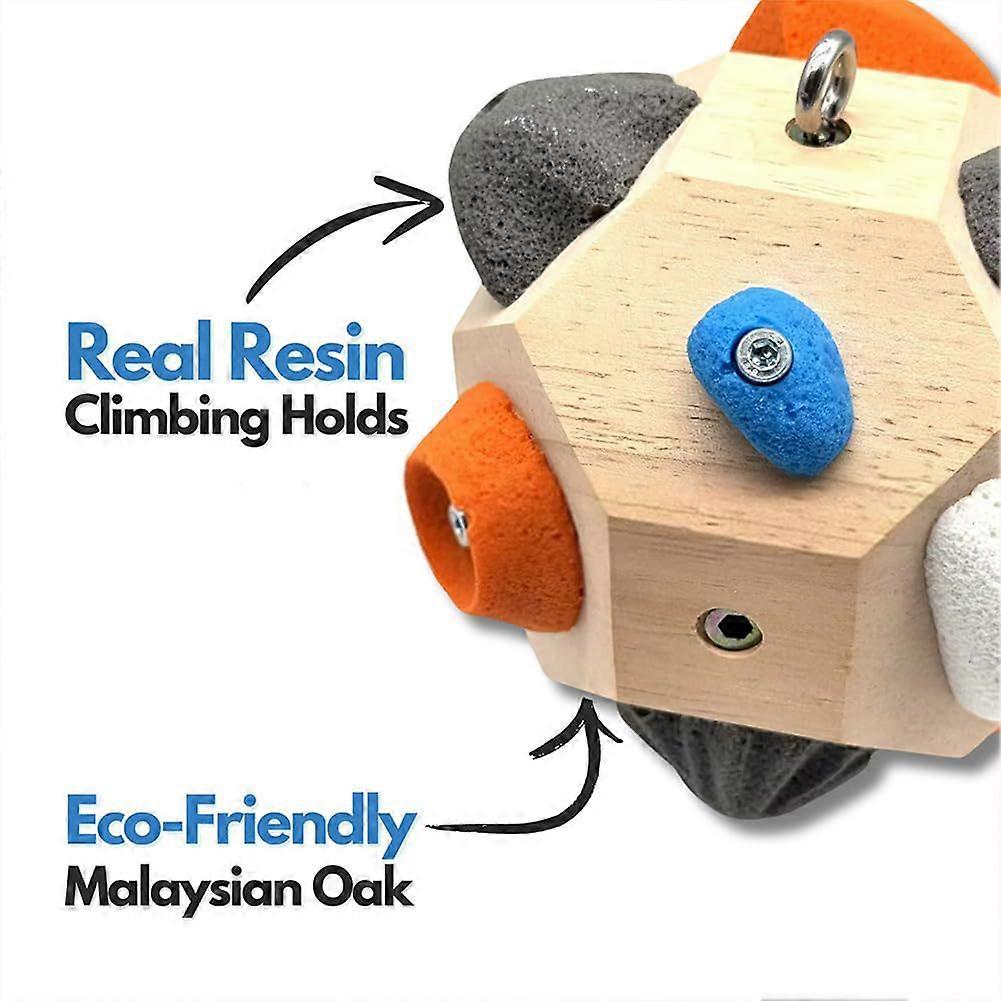 Handcrafted Boulders Block - Finger Strength Focus Ball for Rock Climbing, Grips Trainer for ...