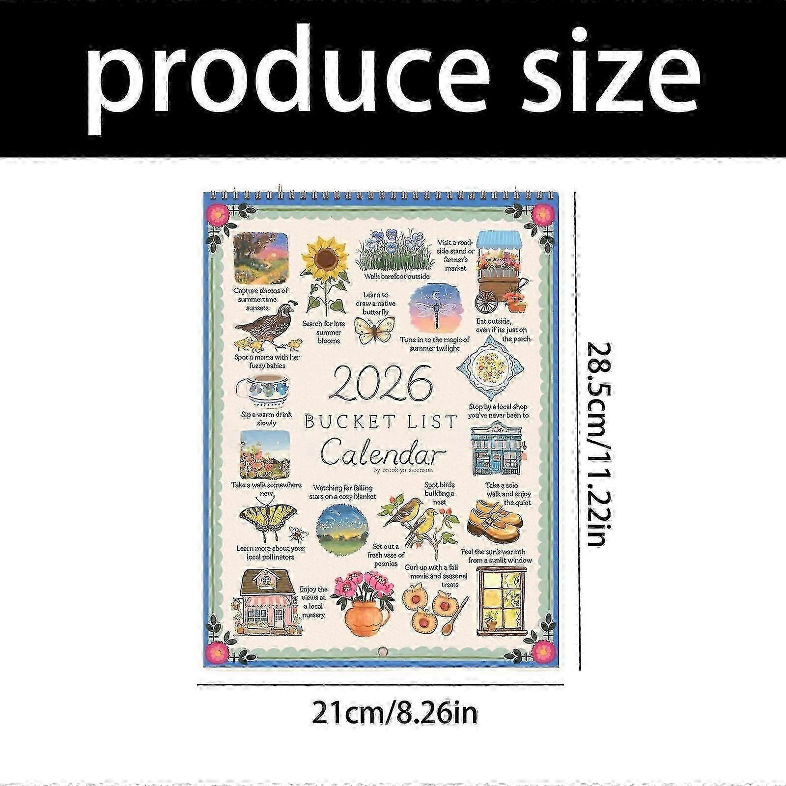 2026 Bucket Lists Calendar??Must Choose Gifts for 2026, Holiday Gifts ...