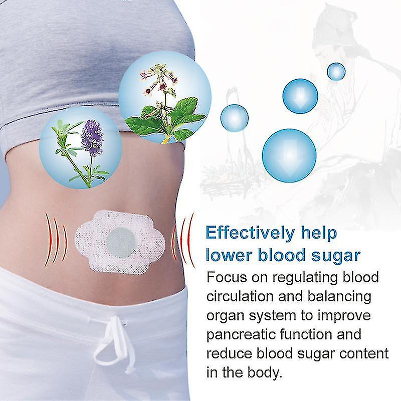 6-90pcs Diabetes Patch Lower Blood Sugar Level Navel Sticker Diabetic ...