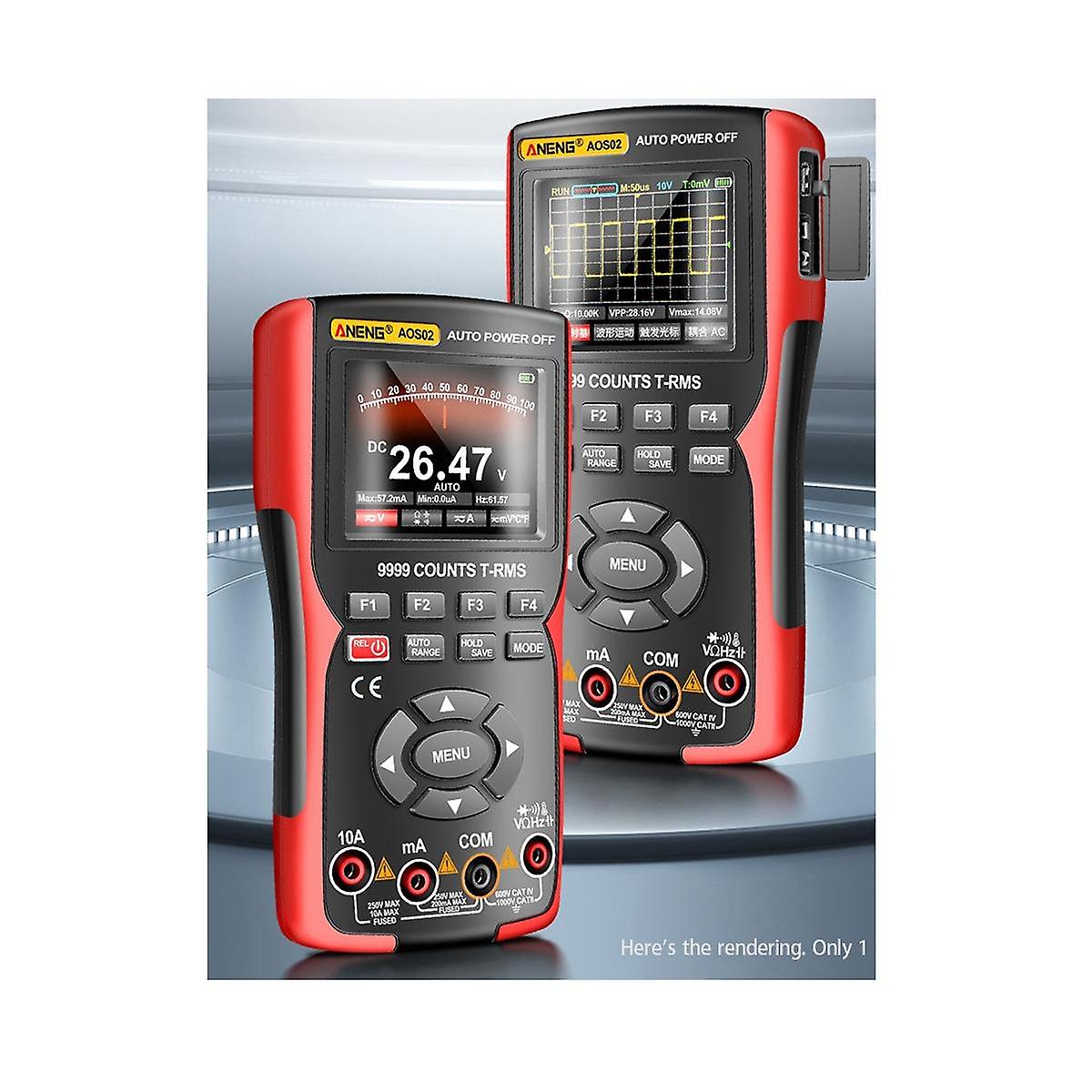 AOS02 2 in 1 Digital Oscilloscope Professional Transistor Test ...