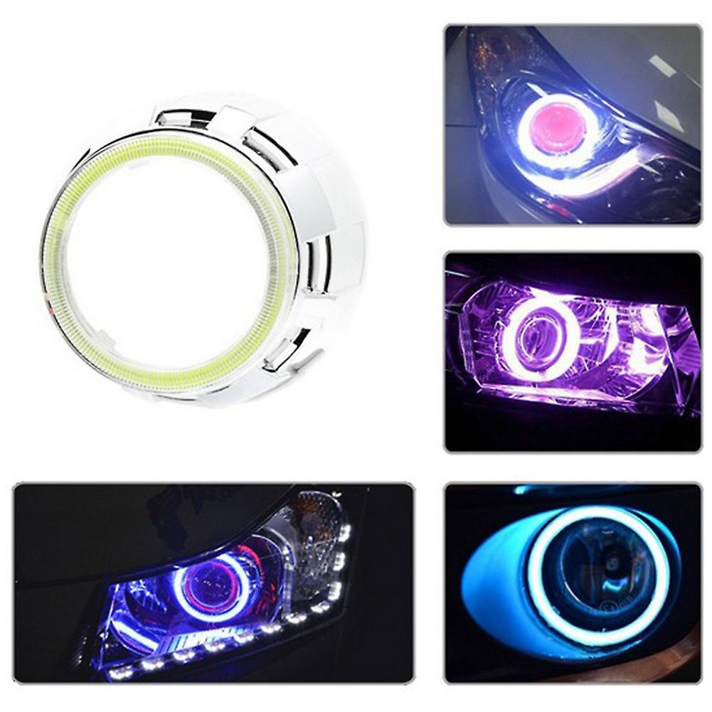 60mm-120mm Car Vehicle Universal COB Angel Eye LED Ring Light Headlight ...