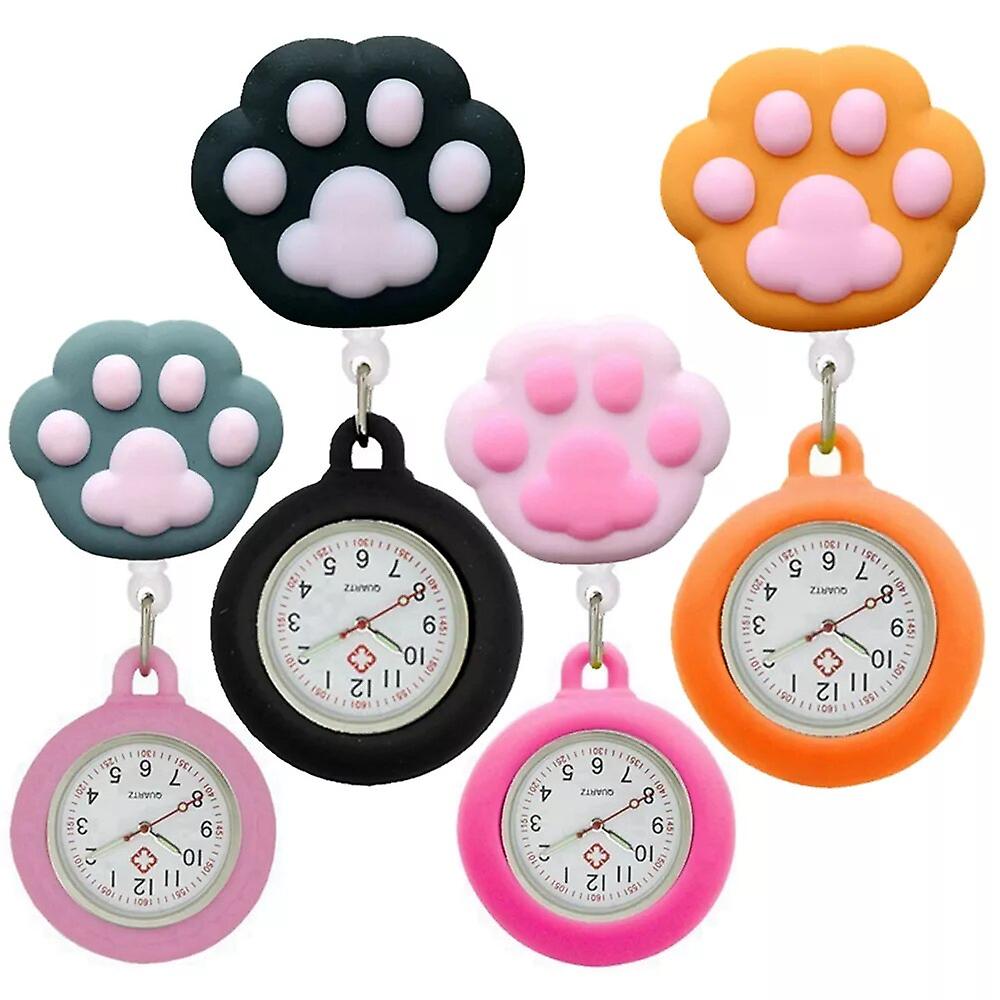 Colourful Lovely Cat Claw Retractable Footprints Nurse Doctor Women ...